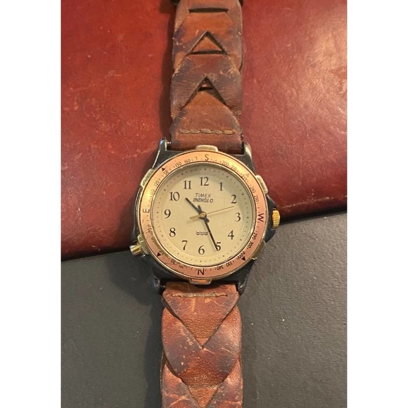 Timex | Accessories | Vtg Timex Mens 37mm Timex Watch Rotating Bezel ...